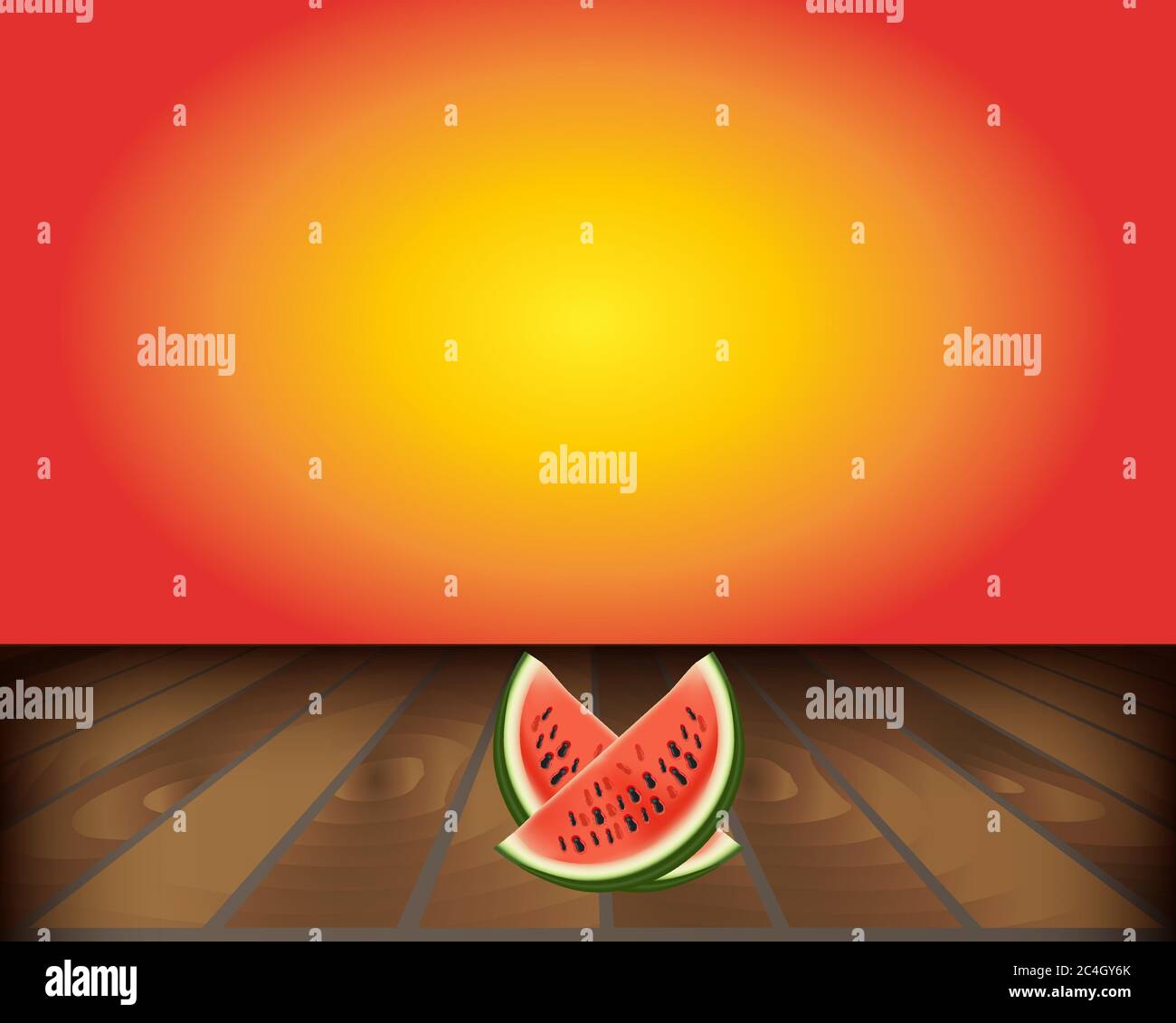 Fresh melon on the wooden table and cement background with natural ...