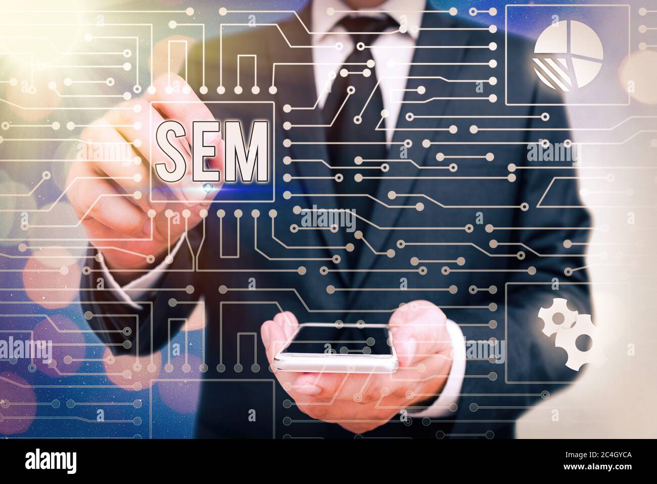 Handwriting text Sem. Conceptual photo search engine marketing Internet ...