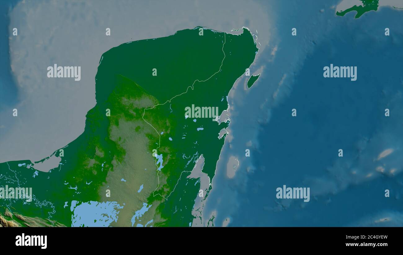Map of chetumal mexico hi-res stock photography and images - Alamy
