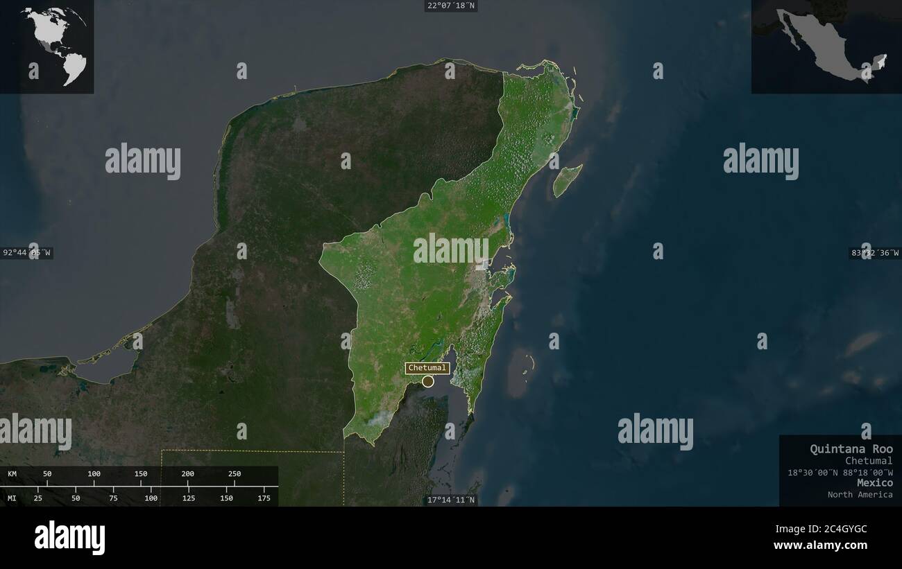 Map of chetumal mexico hi-res stock photography and images - Alamy