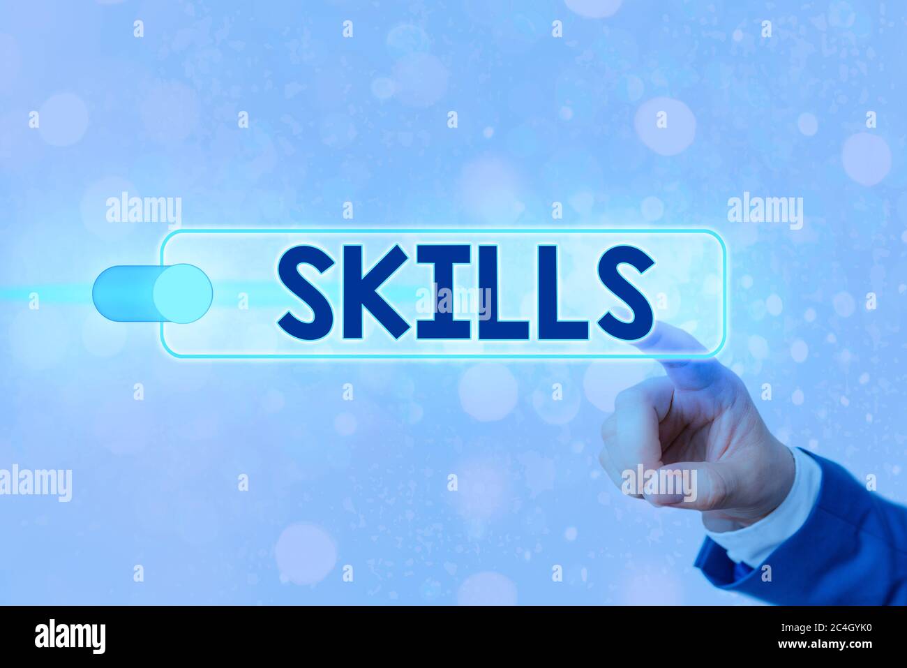 Conceptual hand writing showing Skills. Concept meaning ability to carry task with driven result ...