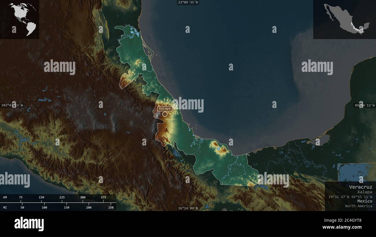 Map of xalapa hi-res stock photography and images - Alamy