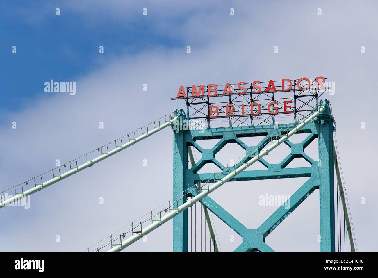 Ambassador bridge sign hi-res stock photography and images - Alamy