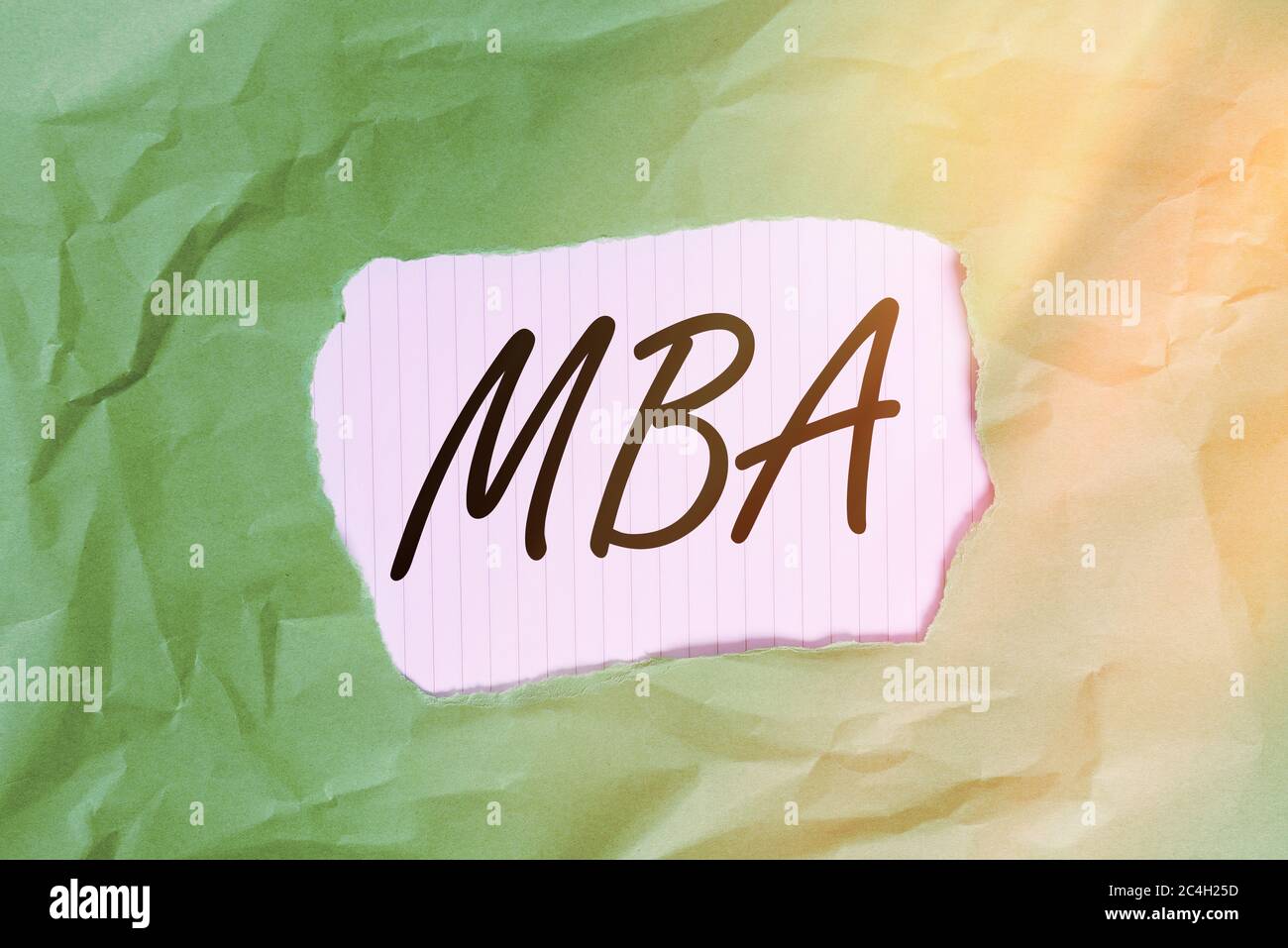 Writing note showing Mba. Business concept for designed to develop the ...