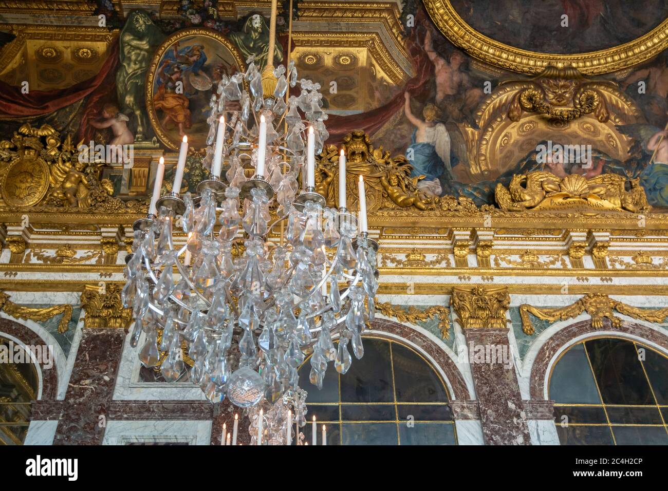 View of the interior of the hall of mirrors hi-res stock photography ...