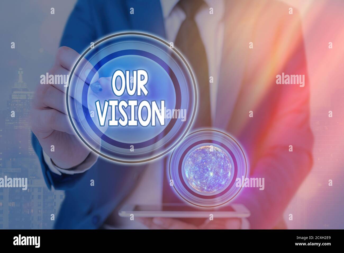 Text sign showing Our Vision. Business photo text an aspirational ...