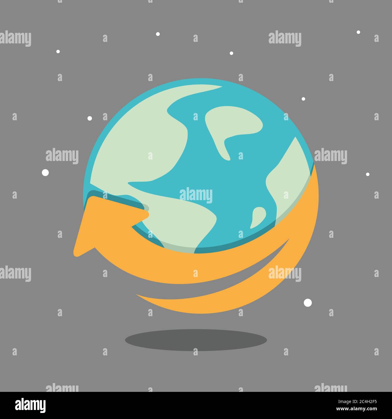Map planet arrow hi-res stock photography and images - Alamy