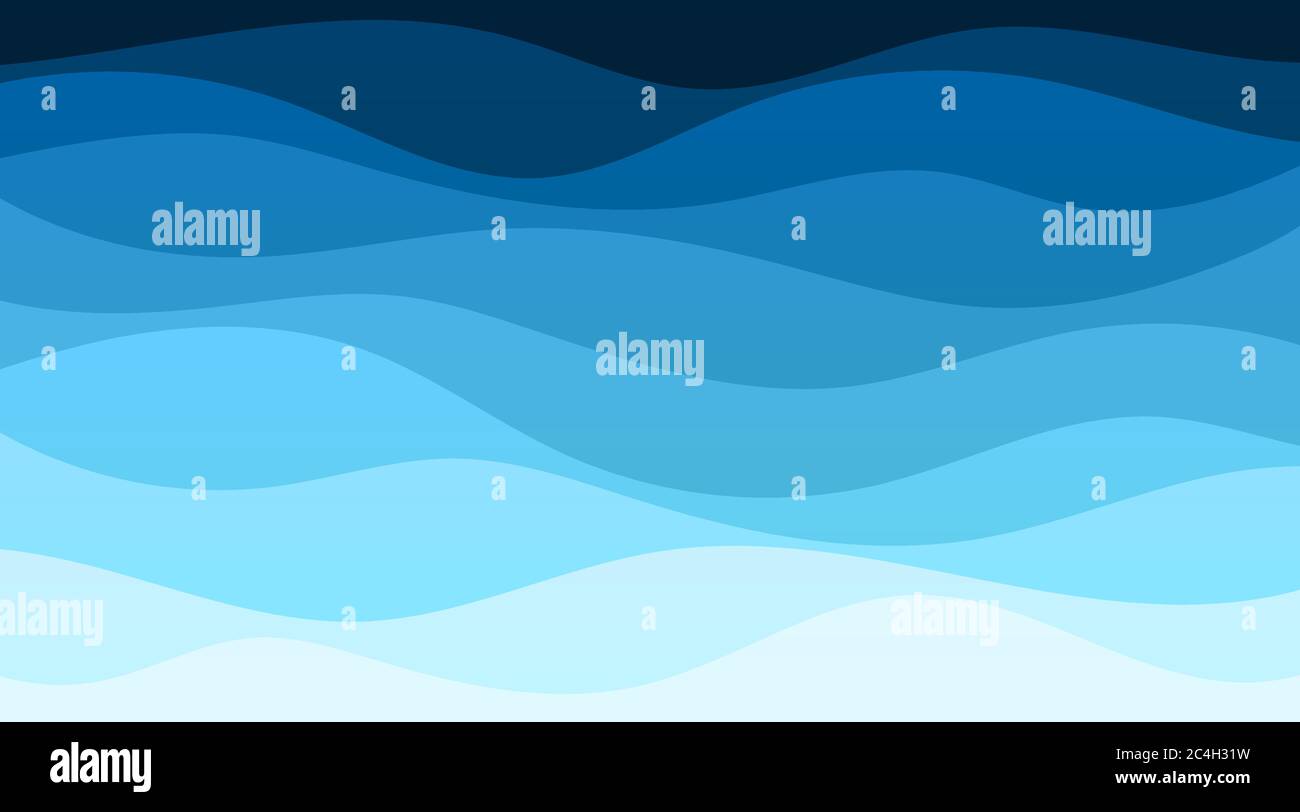 Vector abstract deep blue wave banner background illustration Stock ...