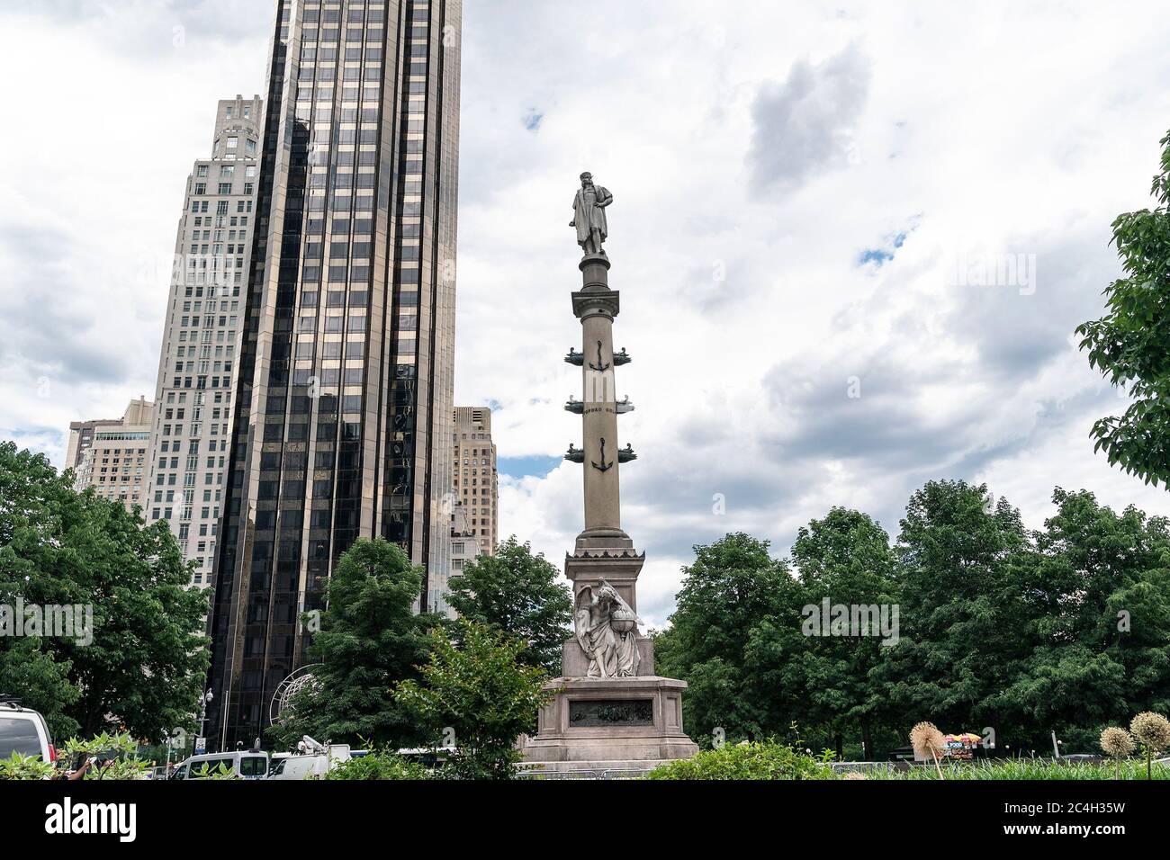 New York, United States. 26th June, 2020. General view of statue of ...