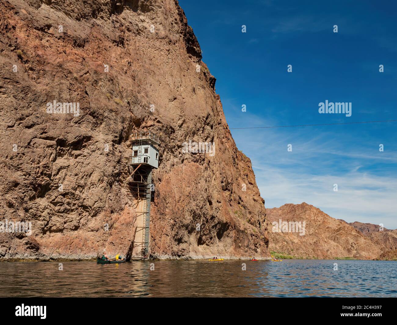 Sunny view of the beautiful landscape around Willow Beach at Arizona ...