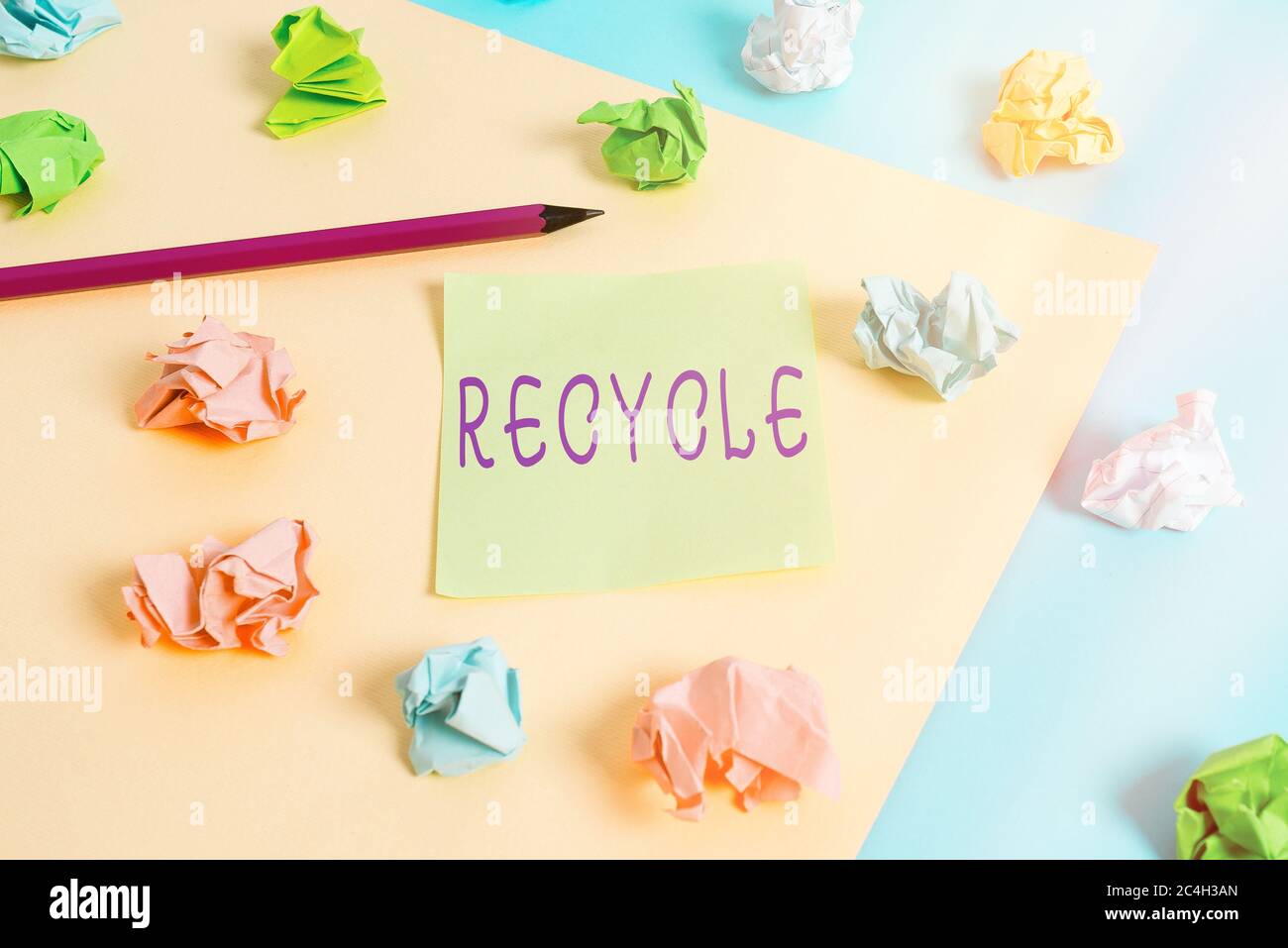 Word writing text Recycle. Business photo showcasing process of ...