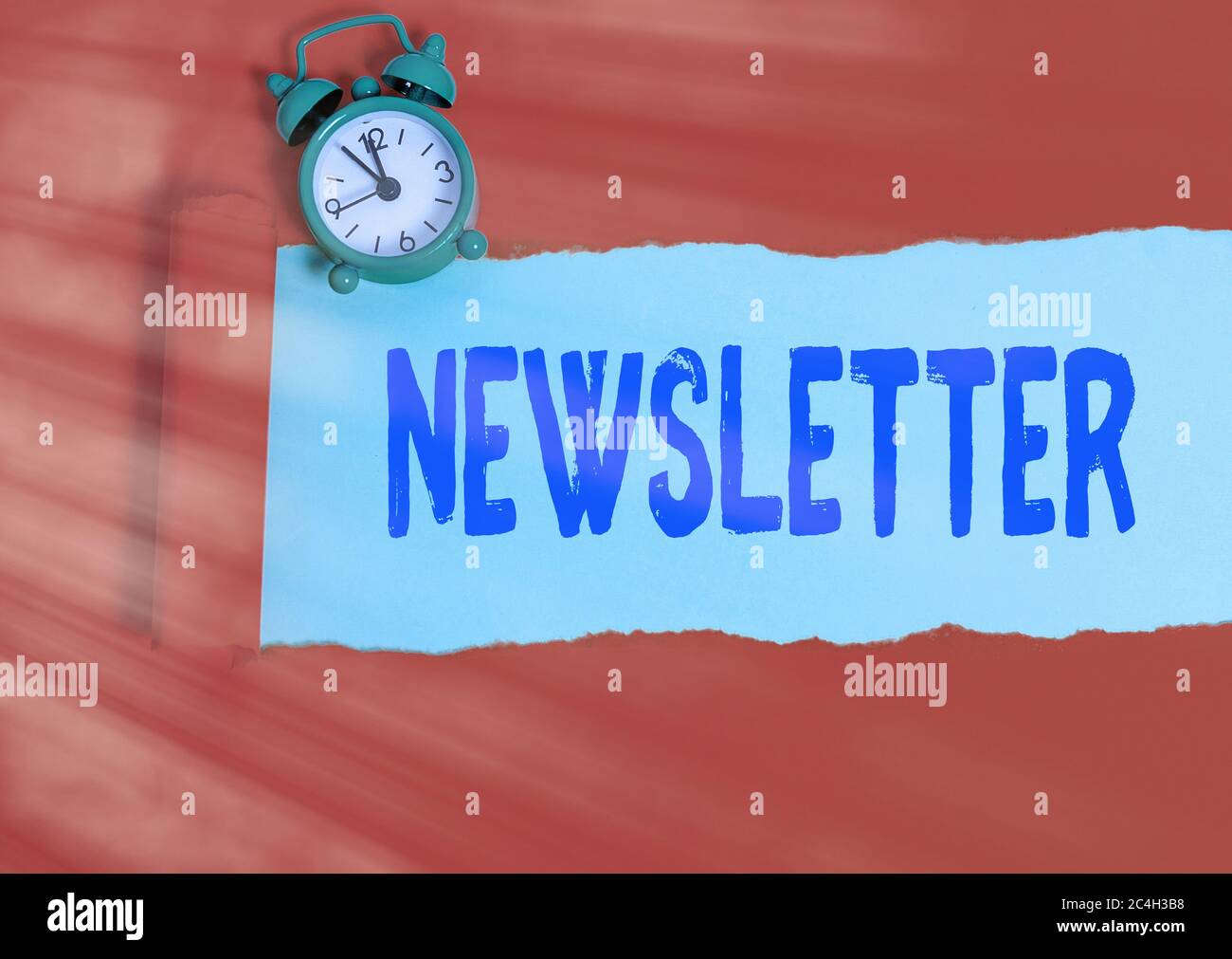 Text sign showing Newsletter. Business photo text the bulletin was ...