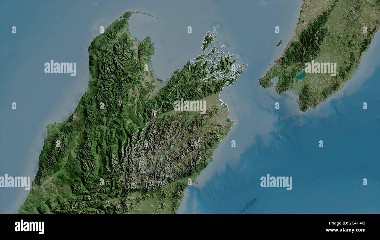 Marlborough new zealand map hi-res stock photography and images - Alamy