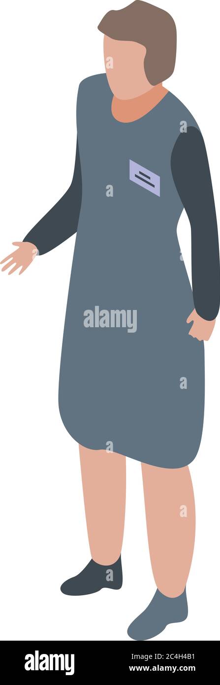 Female shop assistant uniform Stock Vector Images - Alamy