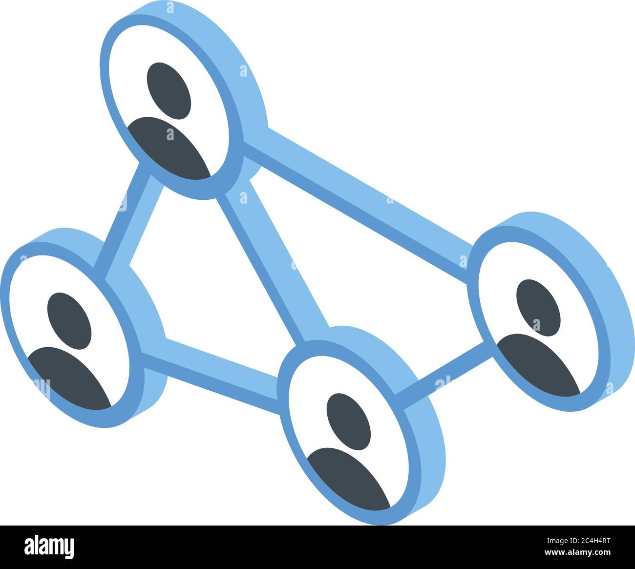 Affiliate marketing scheme icon, isometric style Stock Vector Image ...