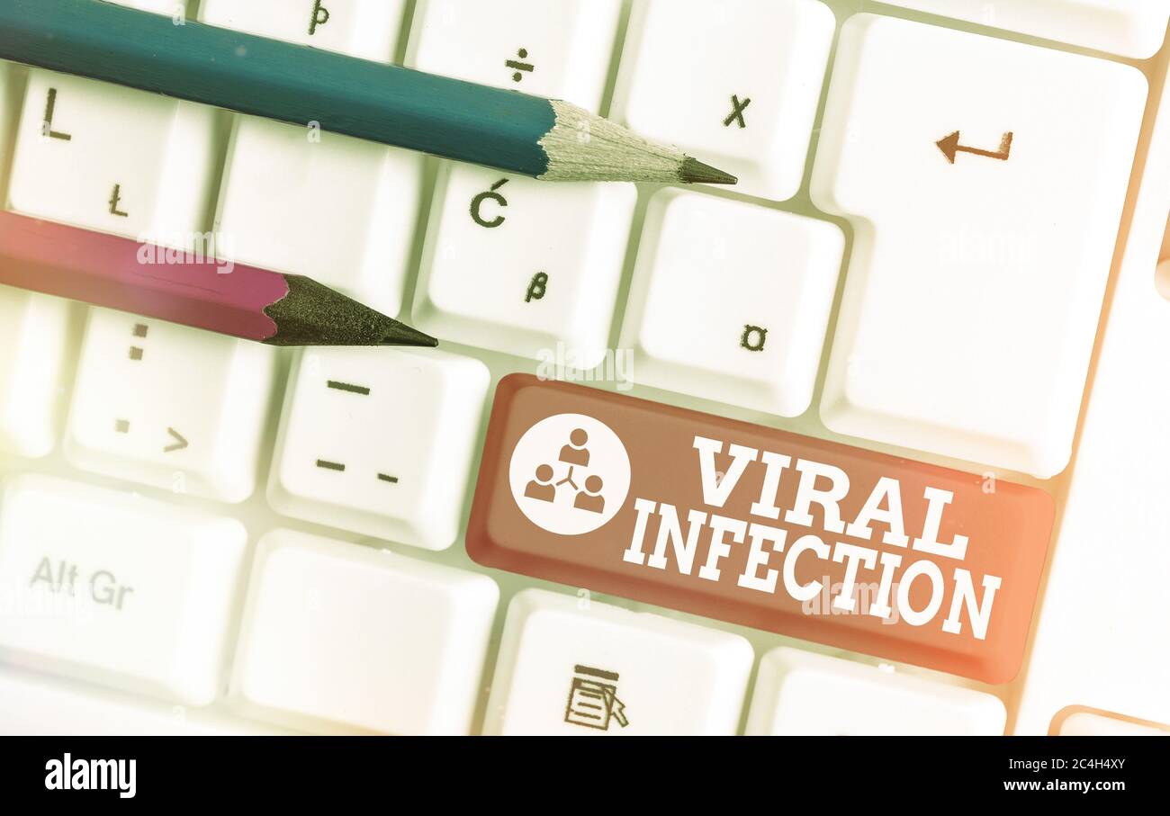 Text sign showing Viral Infection. Business photo showcasing Specific ...