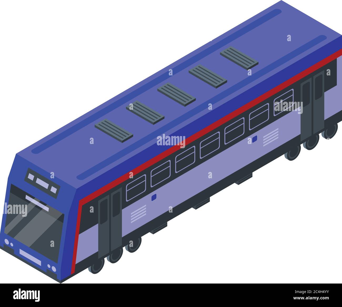 Electric train icon, isometric style Stock Vector Image & Art - Alamy