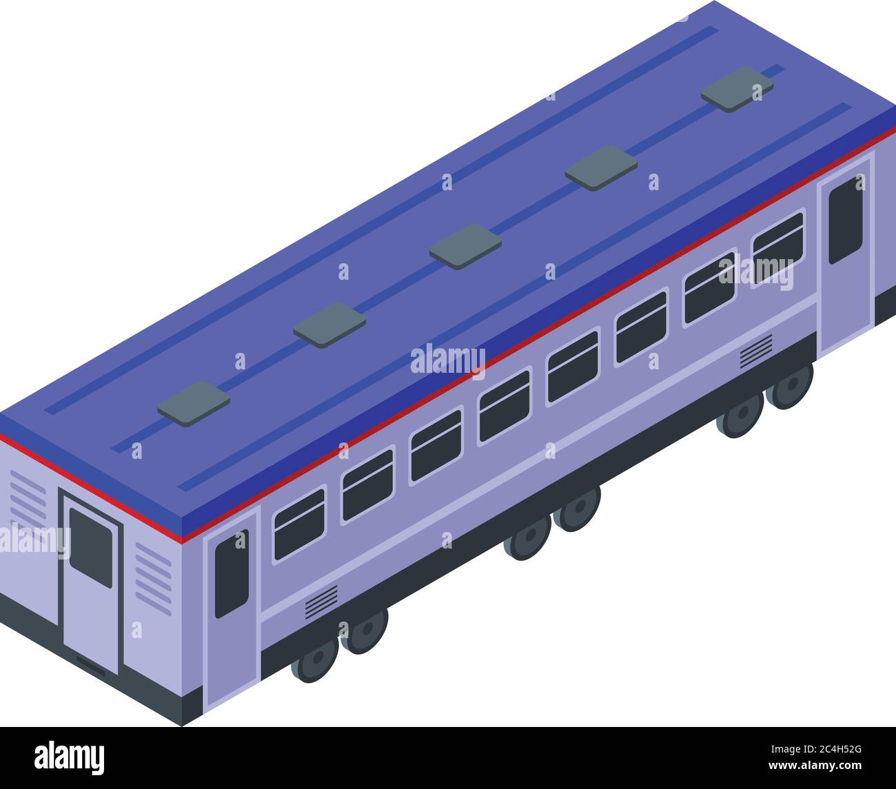 Electric train wagon icon, isometric style Stock Vector Image & Art - Alamy