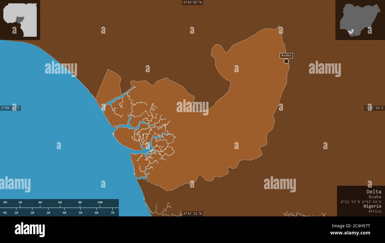 Map nigeria delta hi-res stock photography and images - Alamy