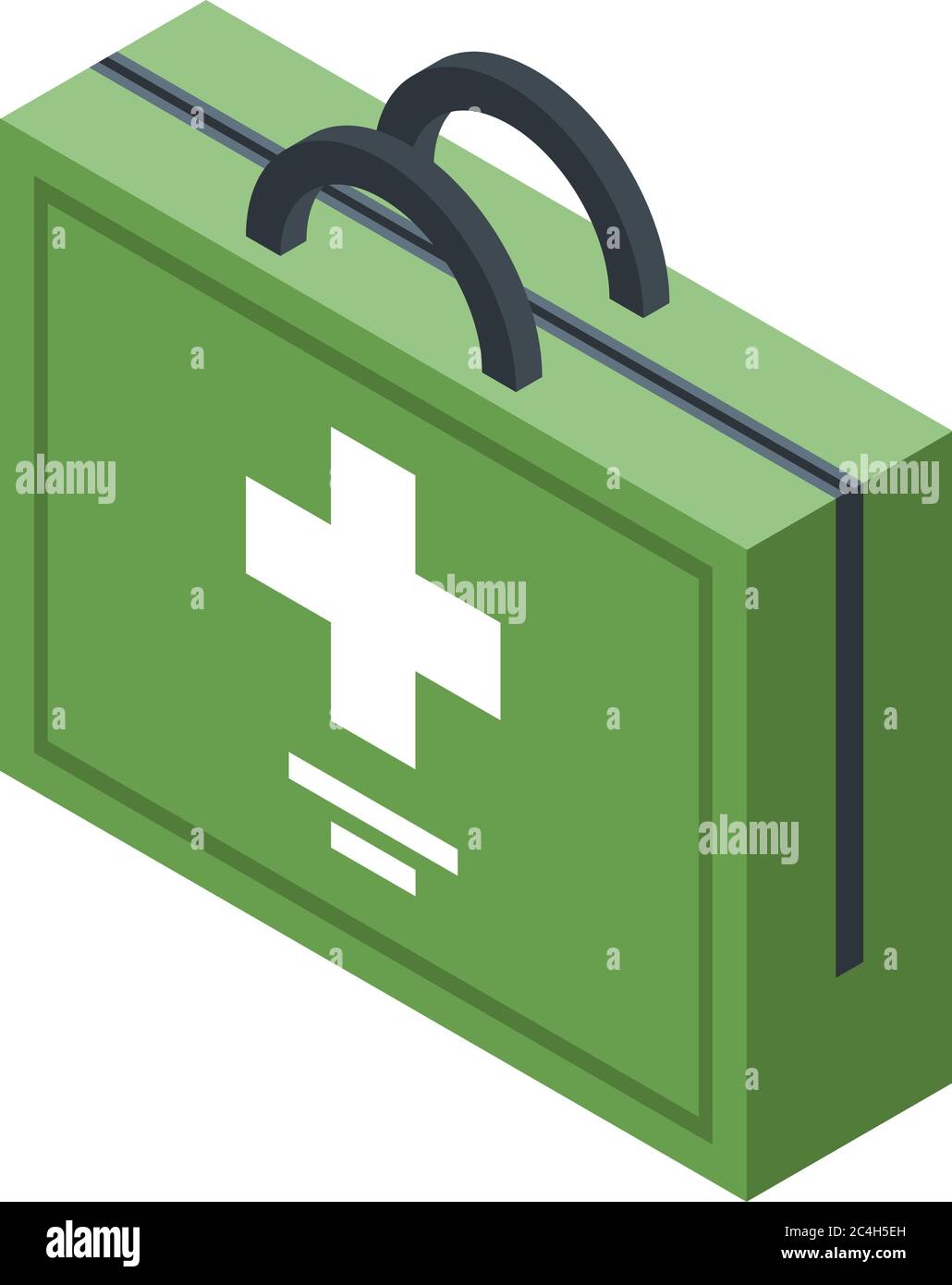 Green first aid kit icon, isometric style Stock Vector Image & Art - Alamy