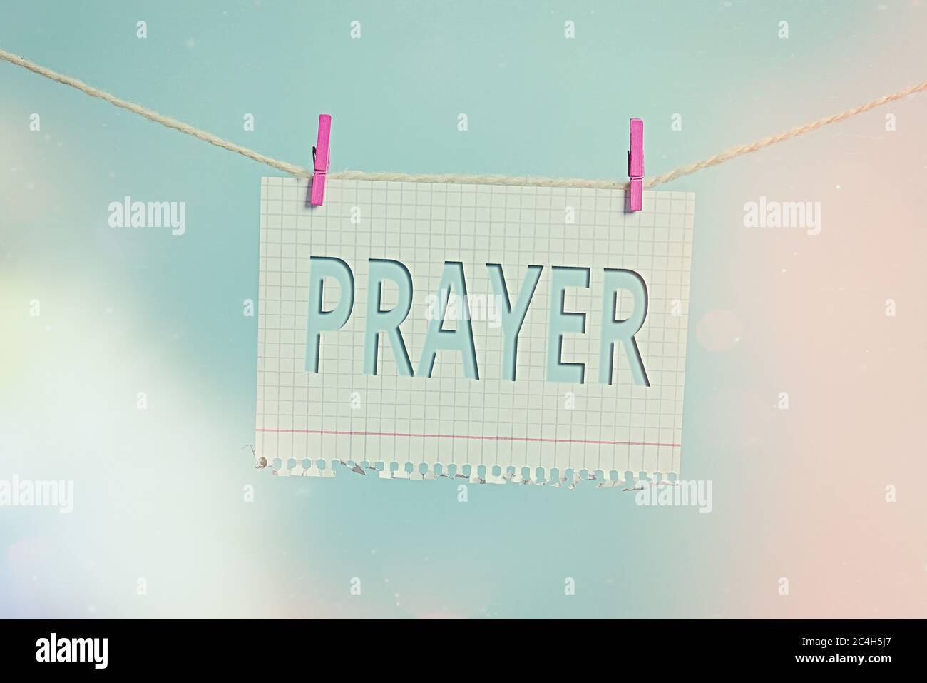 Text sign showing Prayer. Business photo text solemn request for help ...