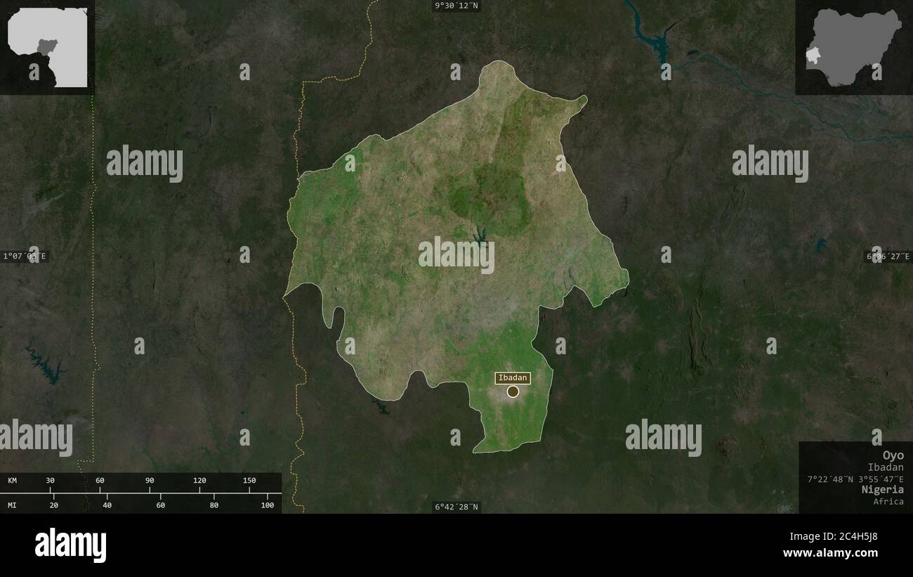 Map of oyo state hi-res stock photography and images - Alamy