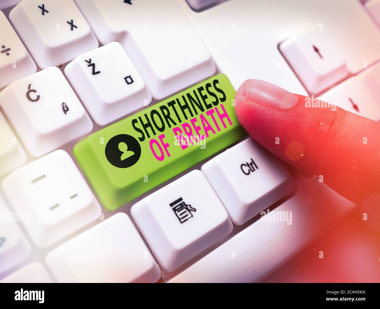 Word writing text Shorthness Of Breath. Business photo showcasing ...