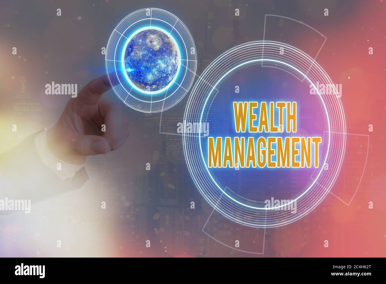 Conceptual hand writing showing Wealth Management. Concept meaning ...