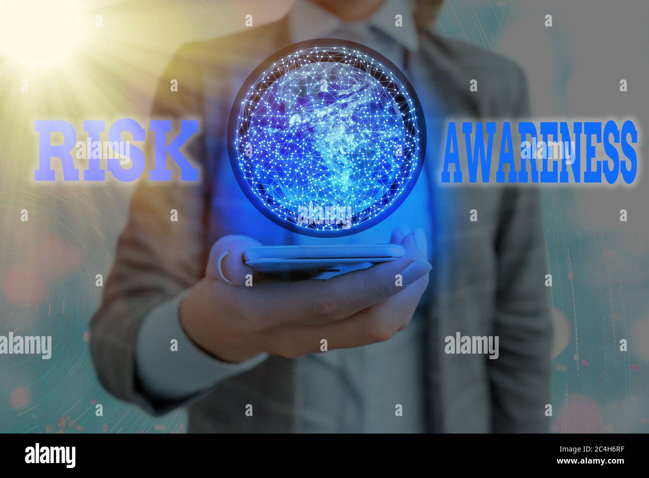 Text sign showing Risk Awareness. Business photo showcasing recognizing ...