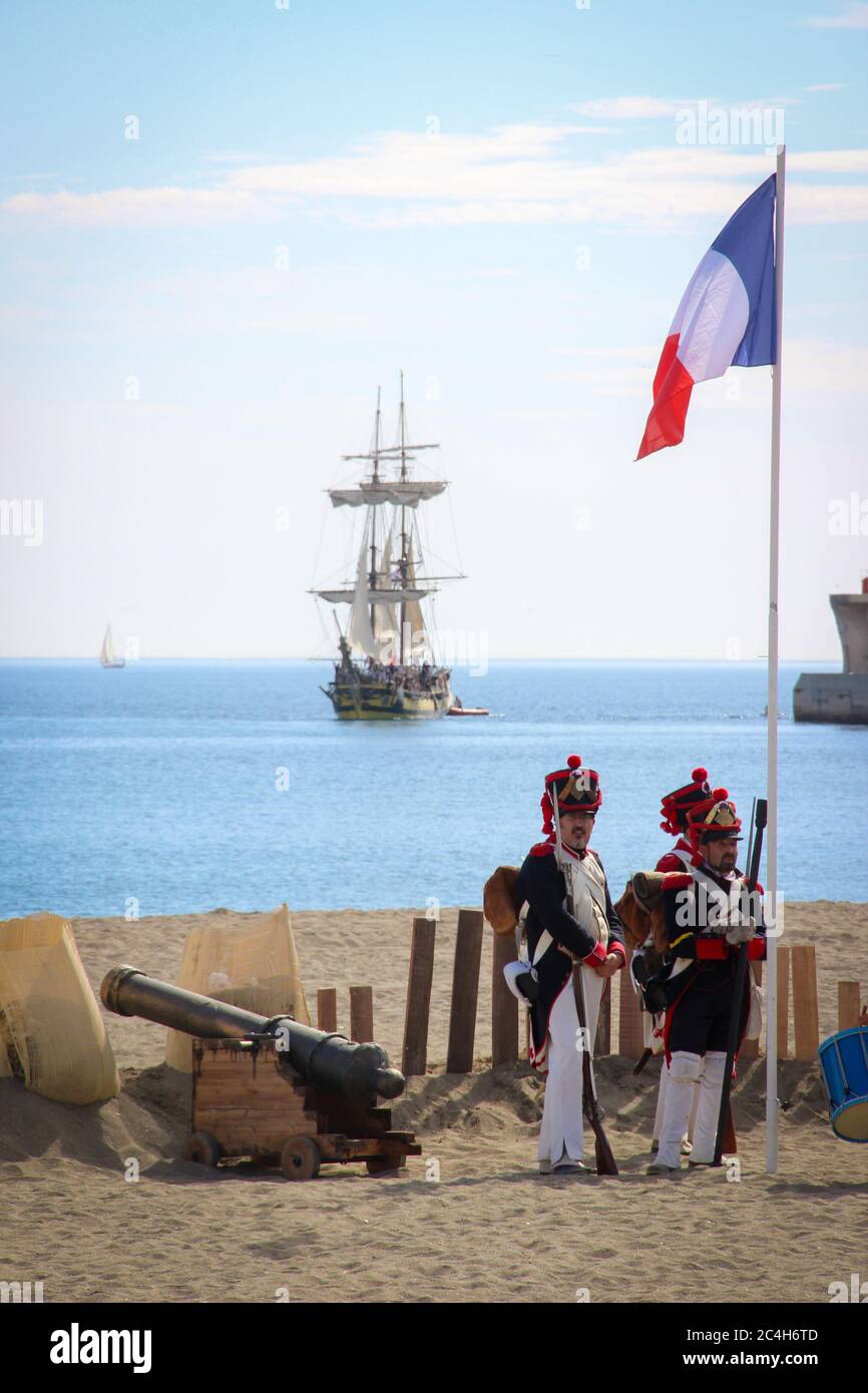 Napoleon waving flag hi-res stock photography and images - Alamy