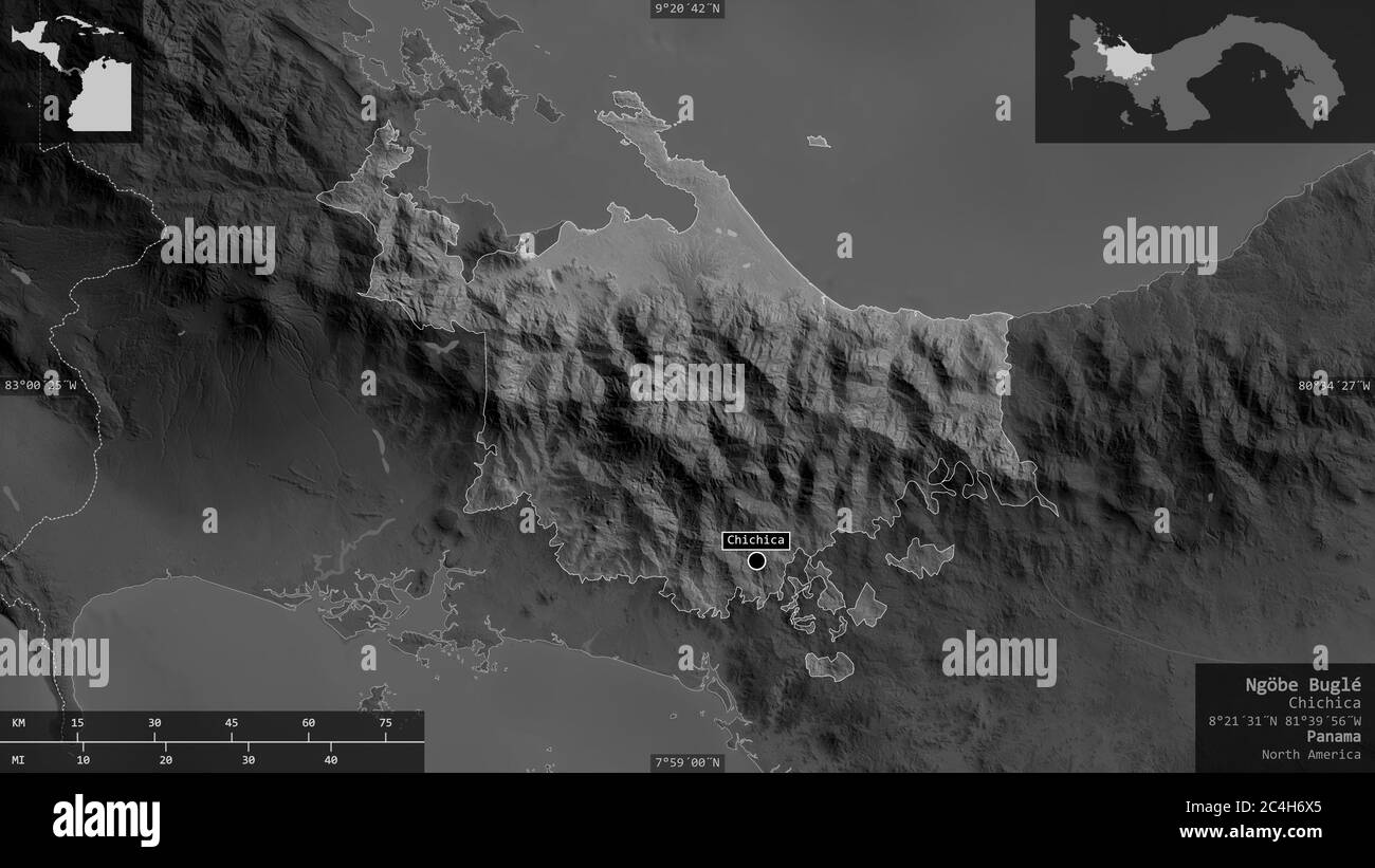 Map of ngobe bugle hi-res stock photography and images - Alamy