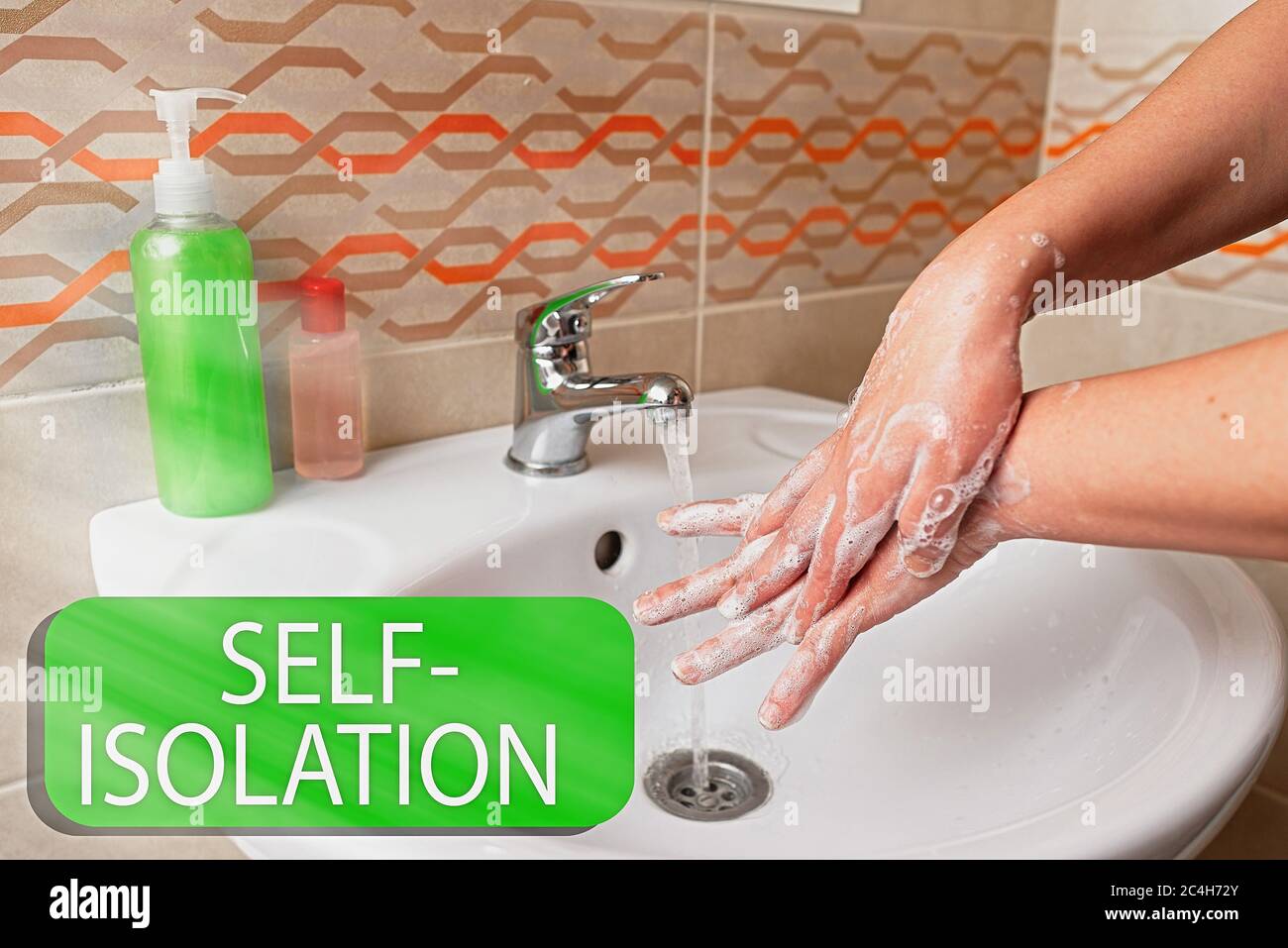 Writing note showing Self Isolation. Business concept for promoting ...