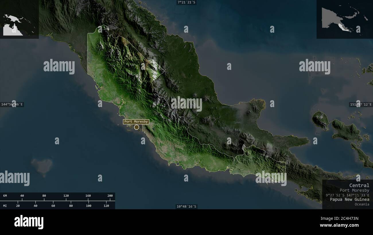 Satellite view papua new guinea country hi-res stock photography and ...