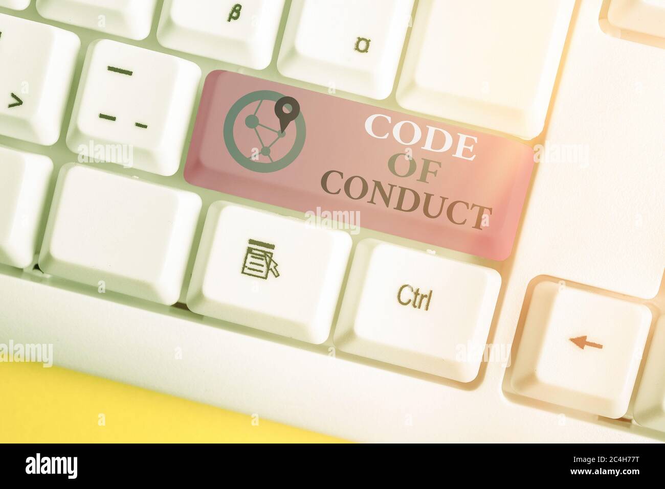 Handwriting text writing Code Of Conduct. Conceptual photo set of ...