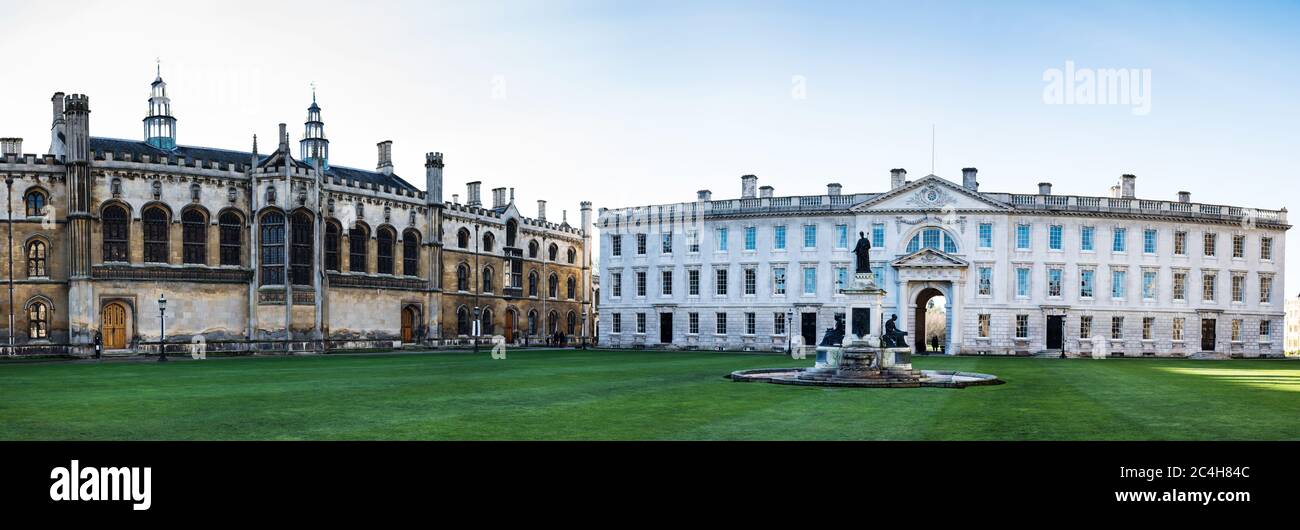 Panoramic view of the historic buildings in Cambridge, UK Stock Photo ...