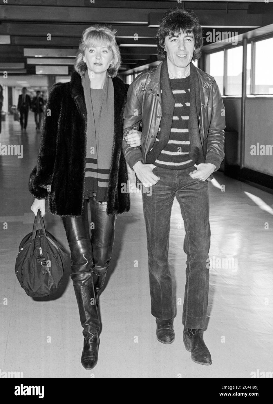Rolling stone guitarist Bill Wyman and girlfriend Astrid Lindstrom ...