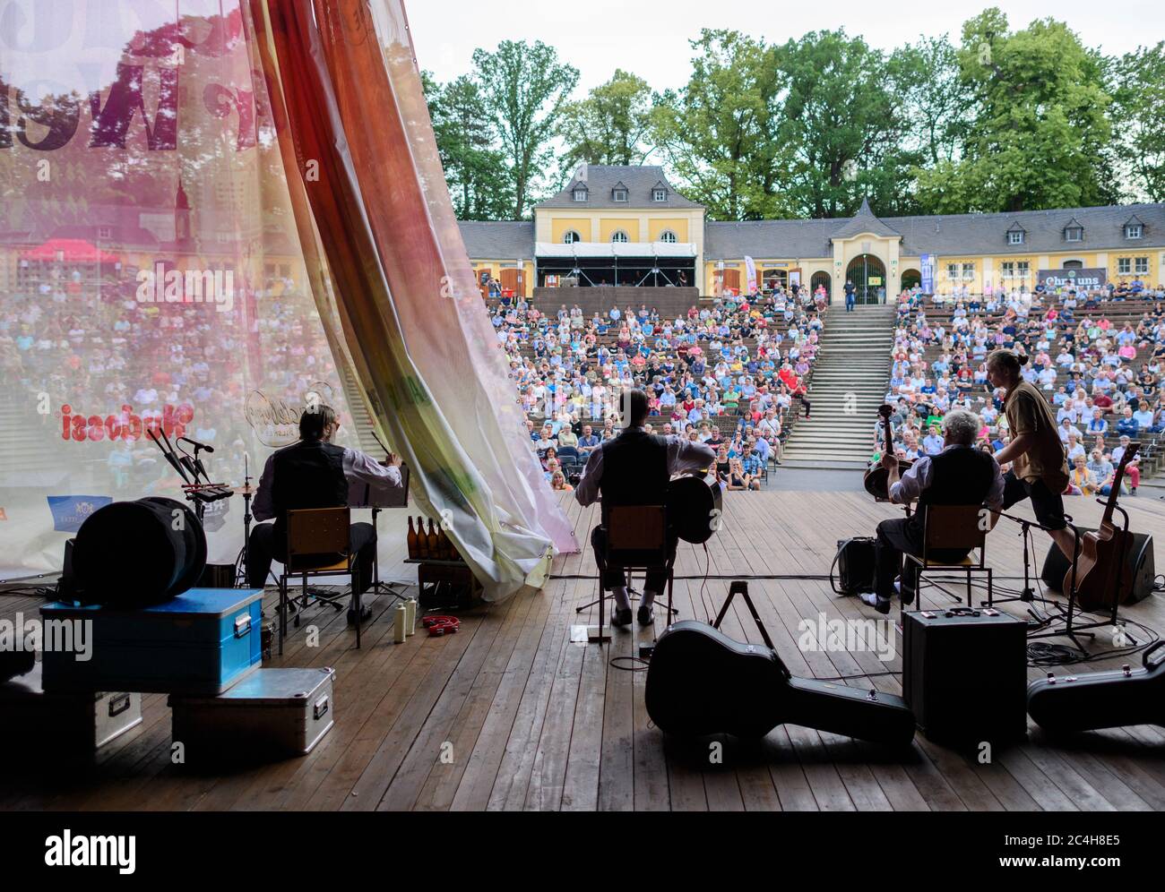 Dresden, Germany. 26th June, 2020. The actors Jürgen Haase (l-r), Peter ...