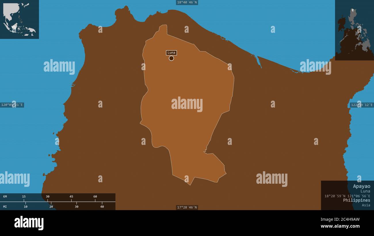 Apayao outline map hi-res stock photography and images - Alamy