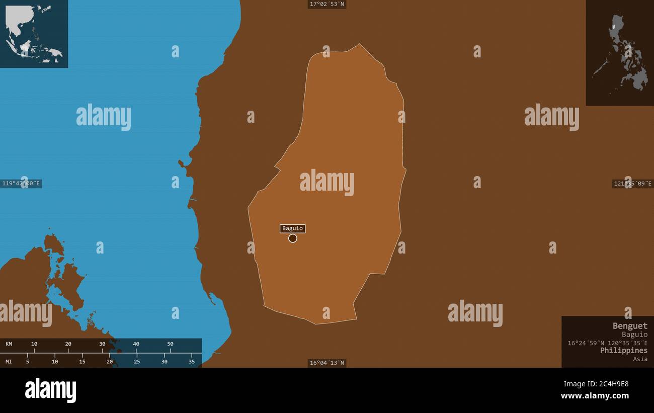 Benguet map hi-res stock photography and images - Alamy