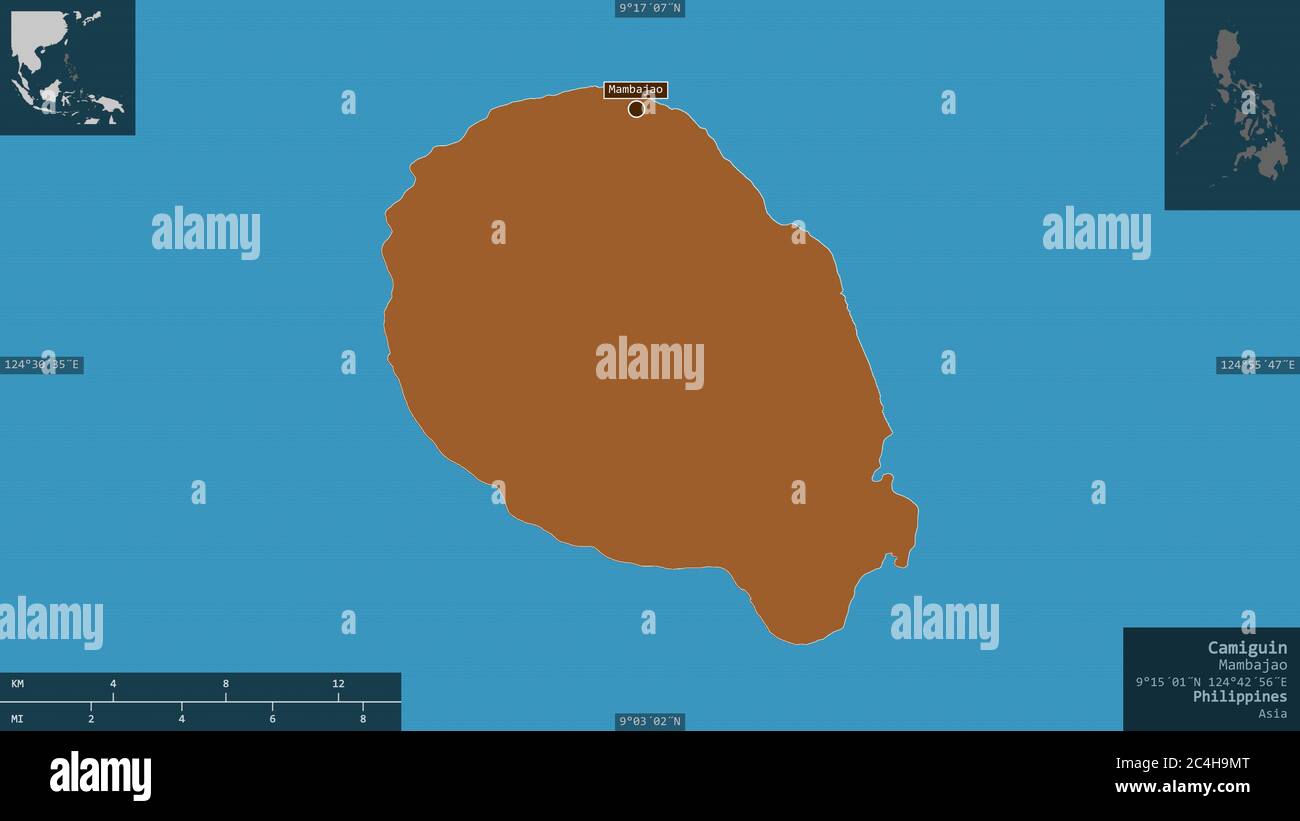 Map of camiguin hi-res stock photography and images - Alamy