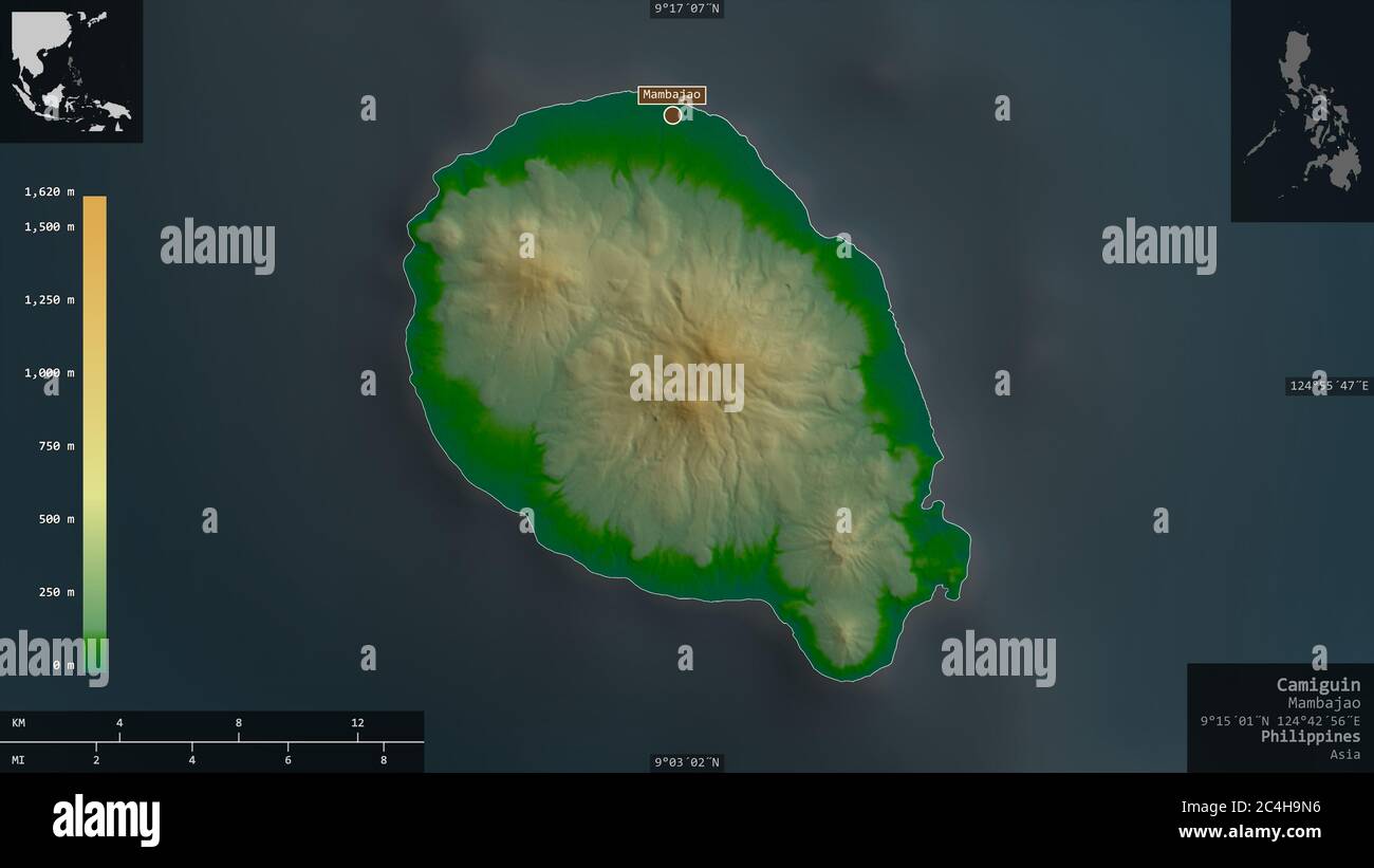 Map of camiguin hi-res stock photography and images - Alamy