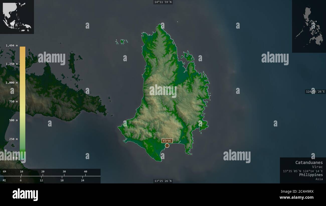 Catanduanes map hi-res stock photography and images - Alamy