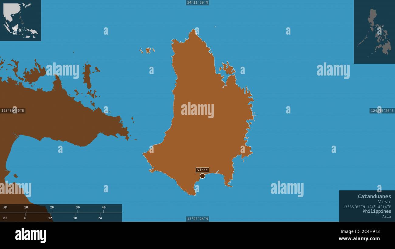 Catanduanes map hi-res stock photography and images - Alamy