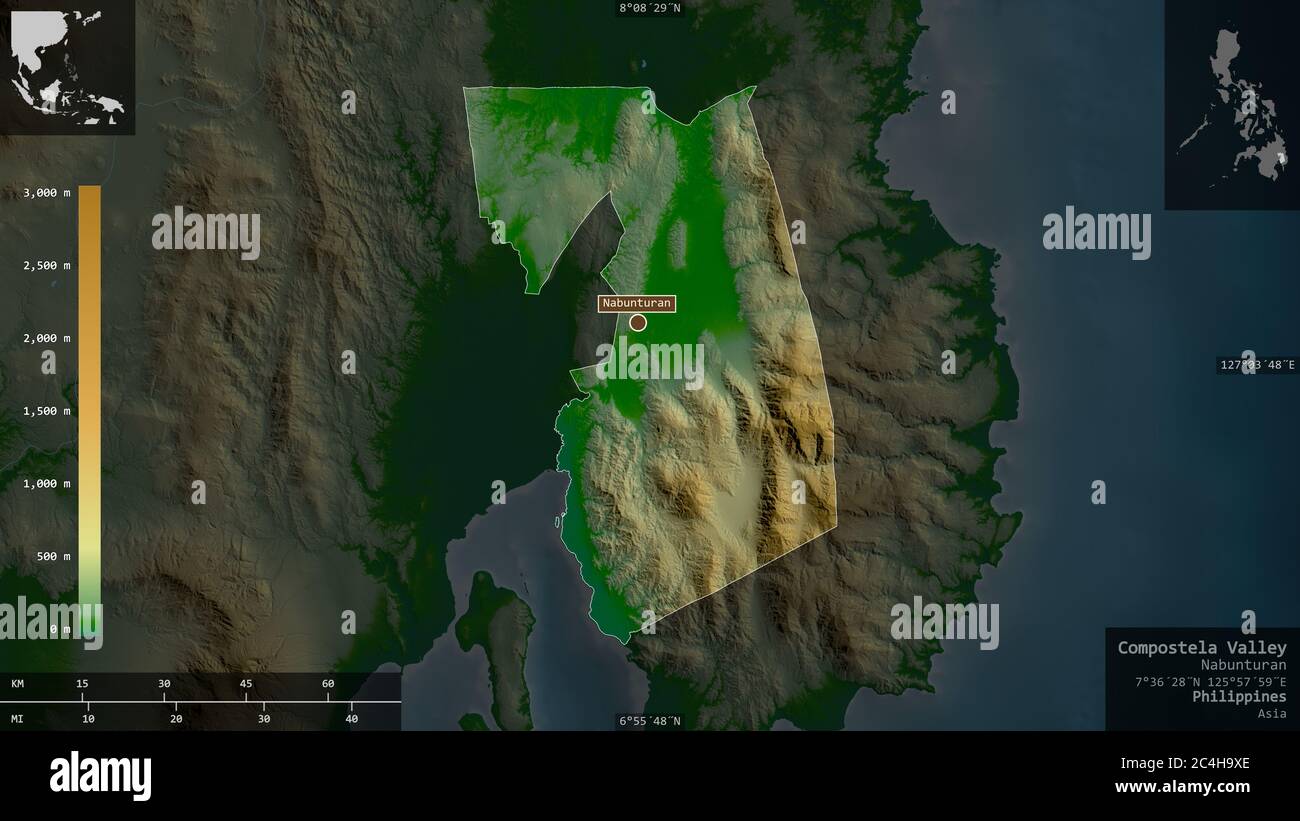 Map of compostela valley hi-res stock photography and images - Alamy