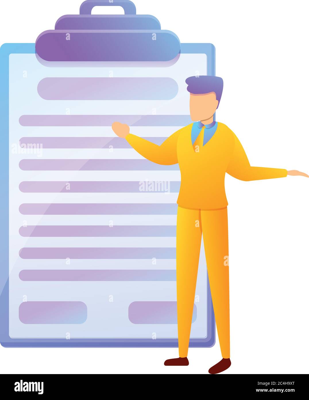 Clipboard manager icon. Cartoon of clipboard manager vector icon for ...