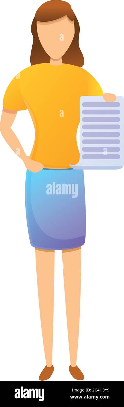 Contract purchasing manager icon. Cartoon of contract purchasing ...