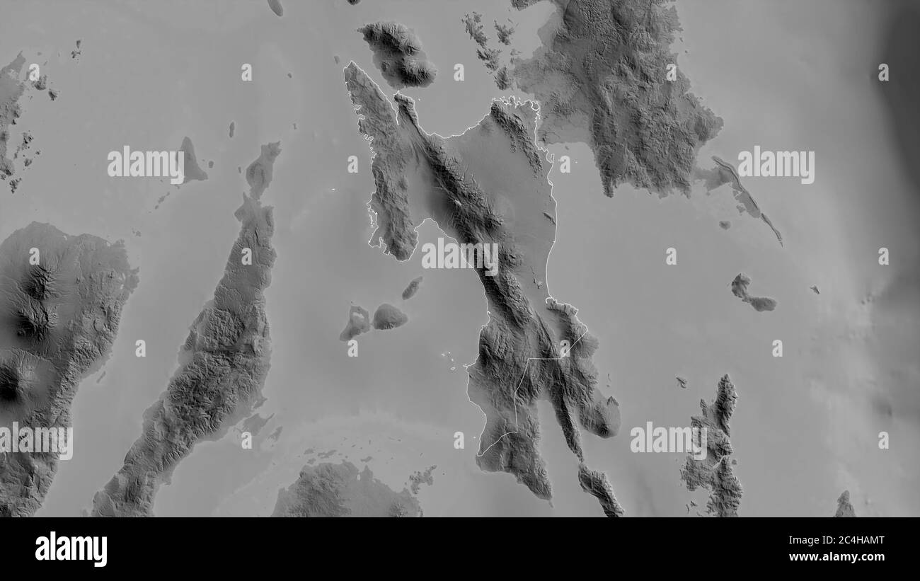 Leyte outline map Black and White Stock Photos & Images - Alamy