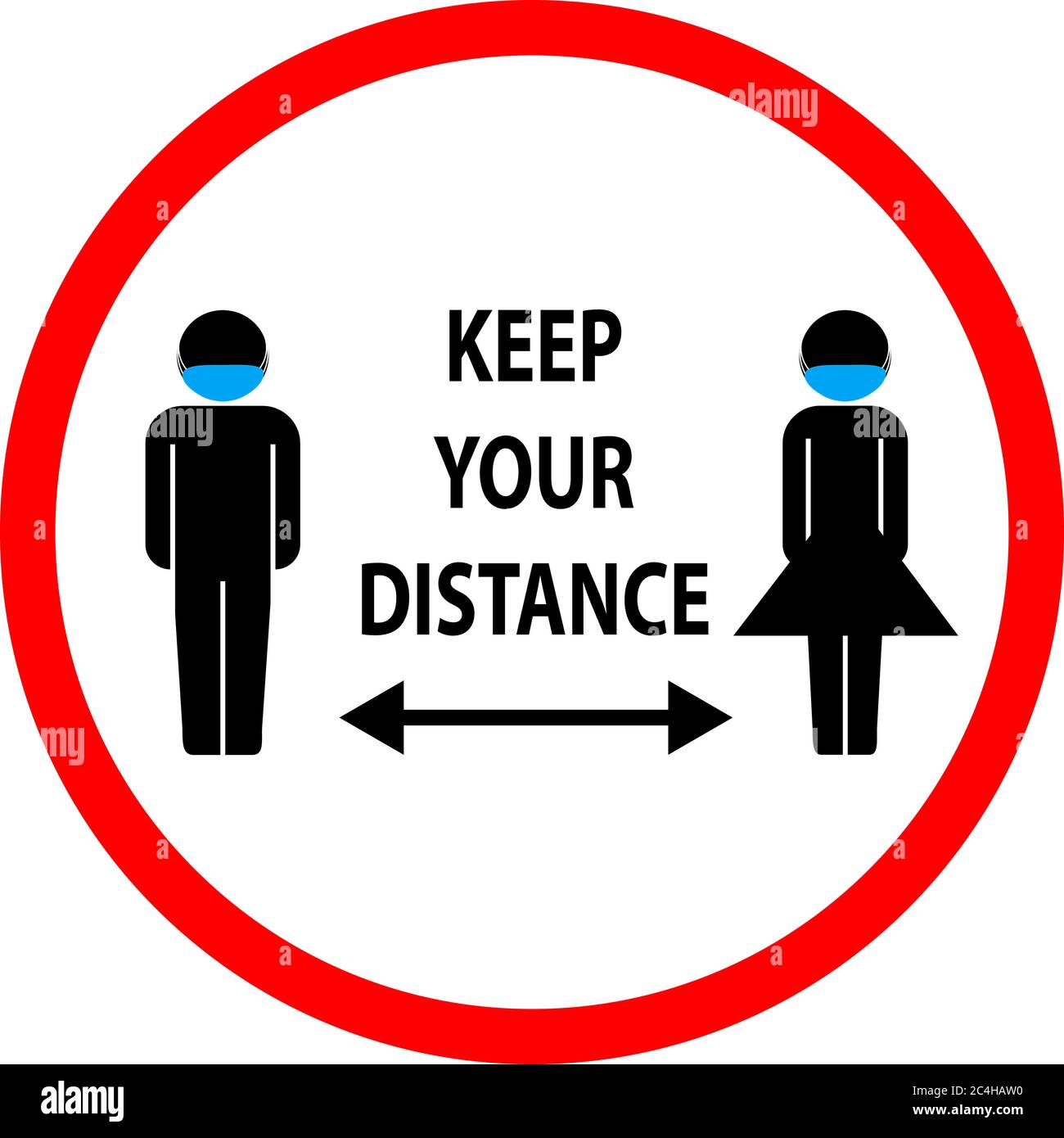 Keep a safe social distance Stock Vector Image & Art - Alamy