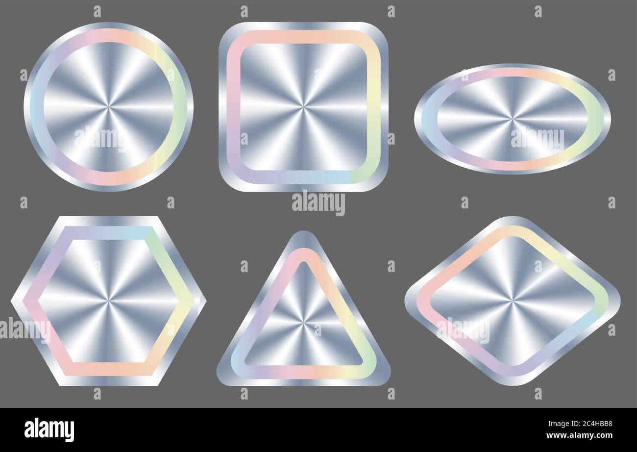 Holograms kit, set, bundle of different shapes for award design ...