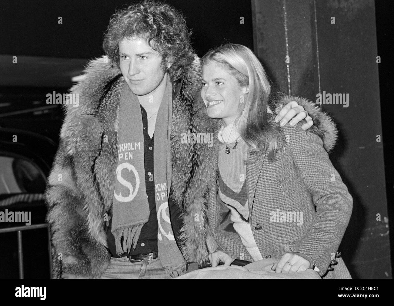 Tennis player John McEnroe and girlfriend Stacey Margolin arriving at ...